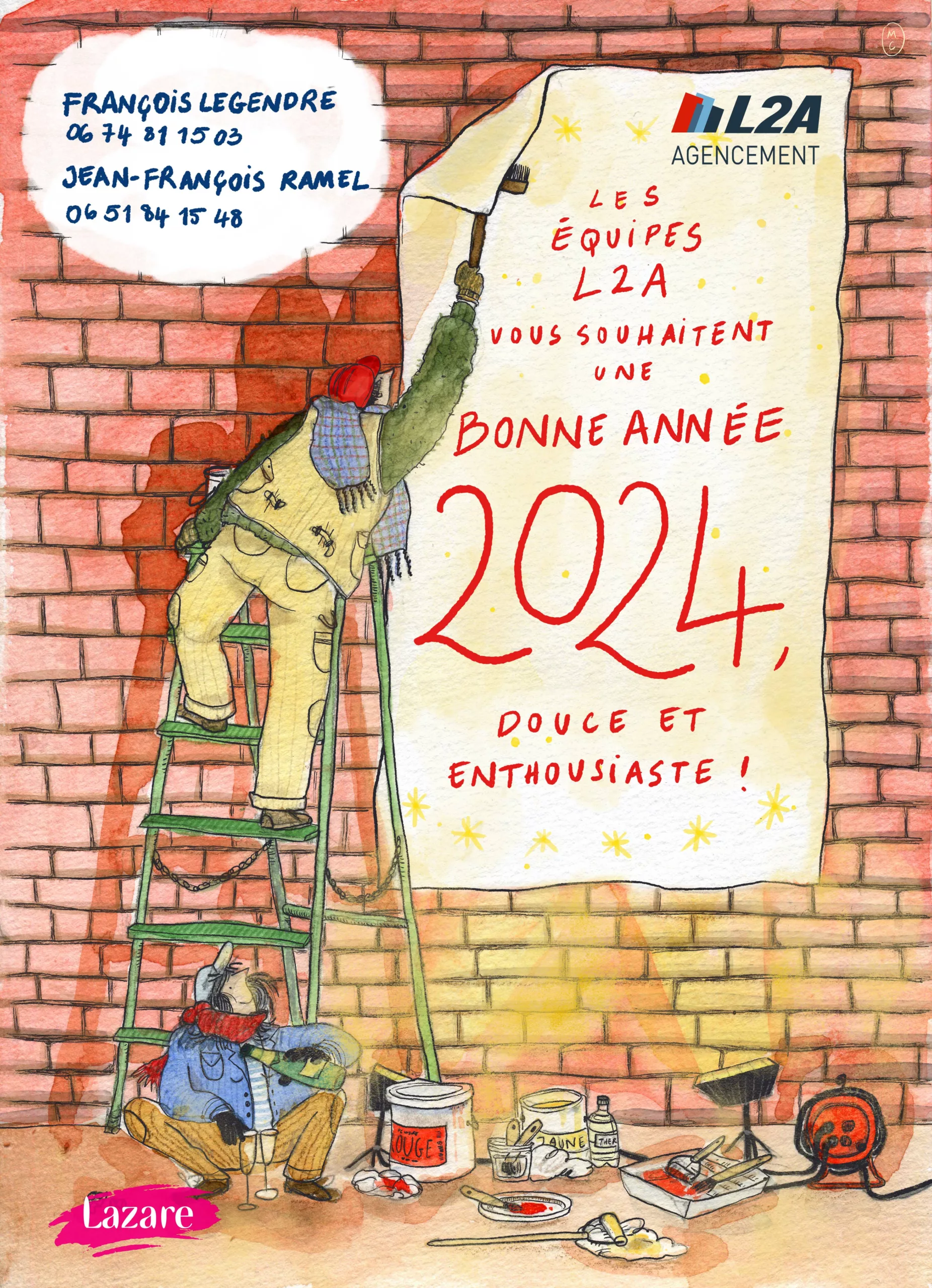 L2A Agencement vous souhaite une très bonne année 2024 - L2A Agencement